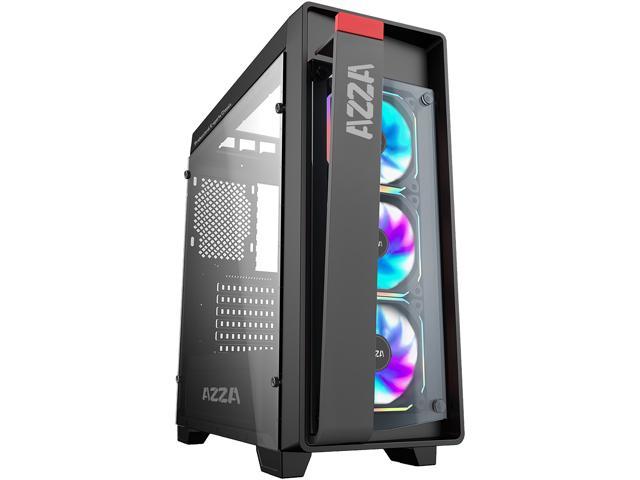 GABINETE AZZA GAMING 270 OBSIDIAN NEGRO AZZA - arrichetta.ar